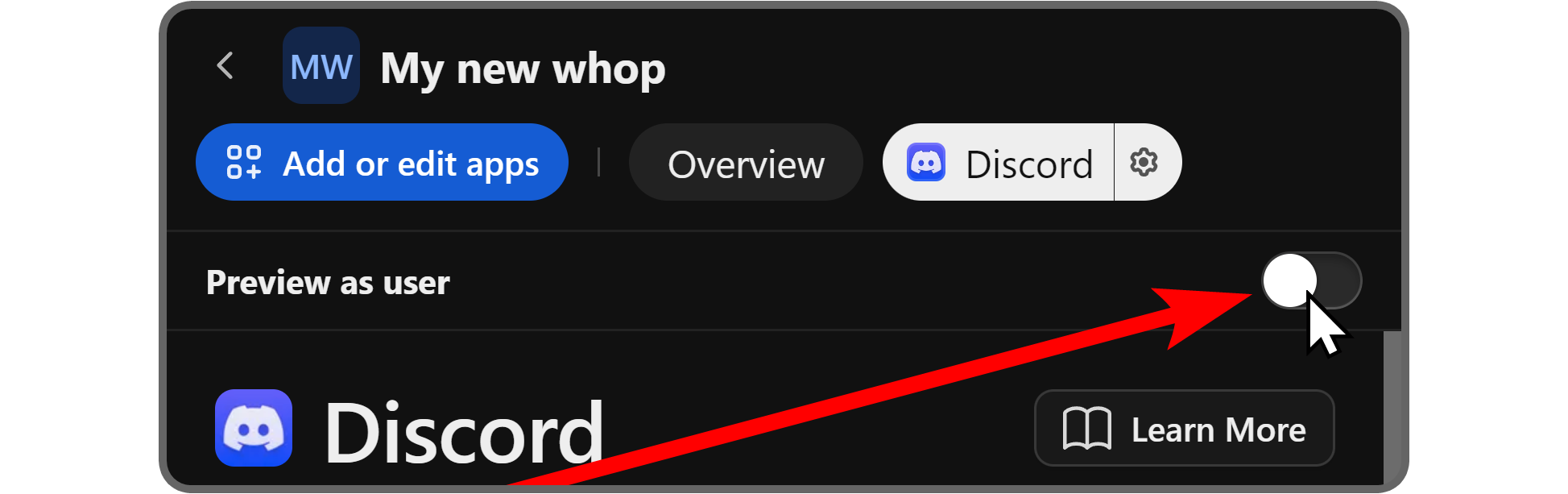 How to link your whop to a Discord server