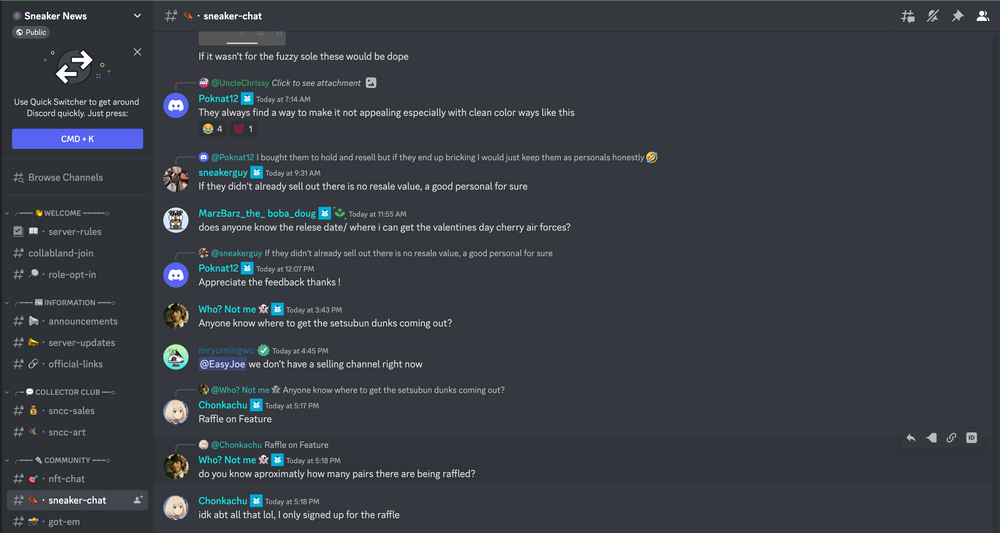 Top Sneaker Discord Communities