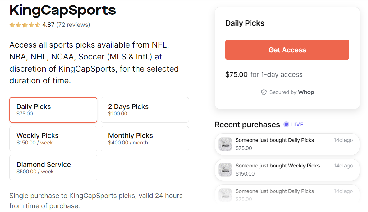 KingCapSports review