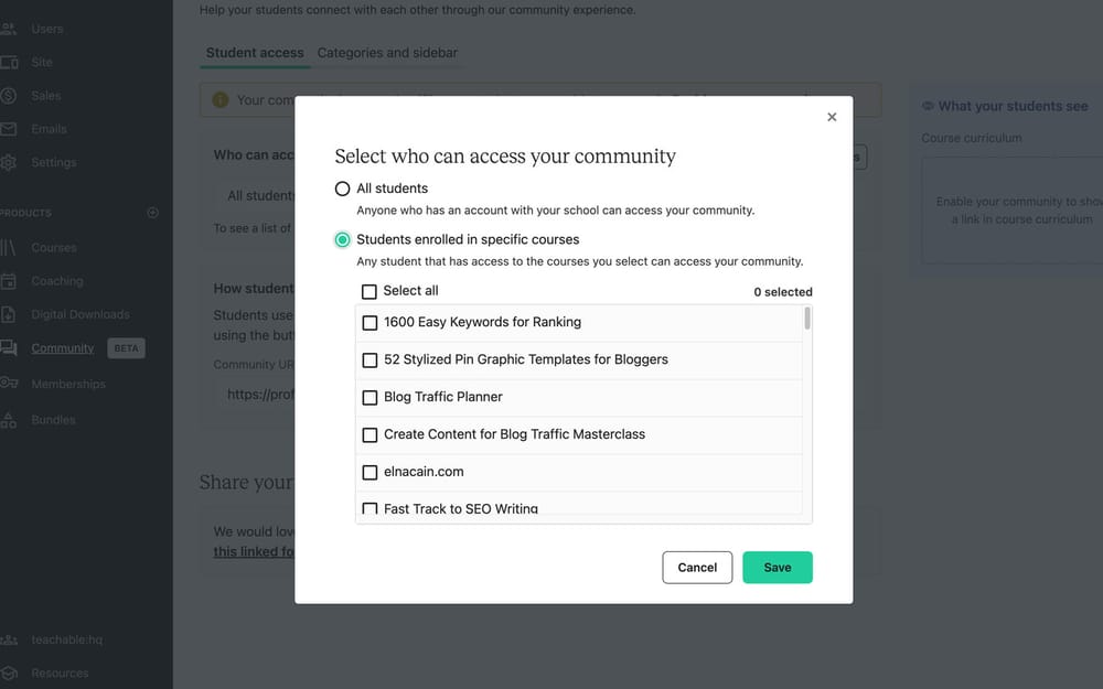 Teachable: Ultimate review, walkthrough, pros & cons