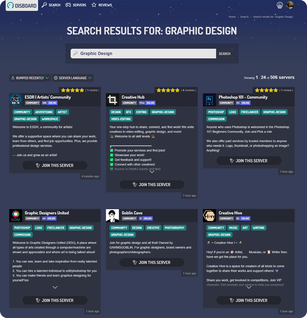 How to find Discord servers