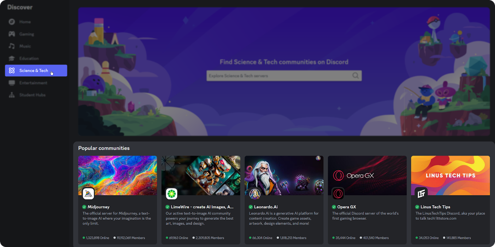 How to find Discord servers