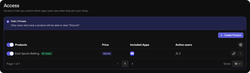How to create a paid Discord server using Whop