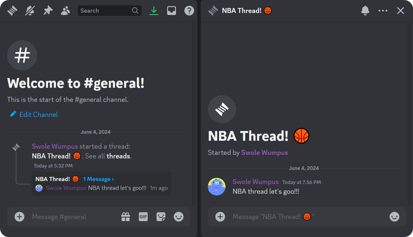 What are Discord threads?