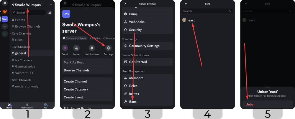 How to Unban Someone on Discord