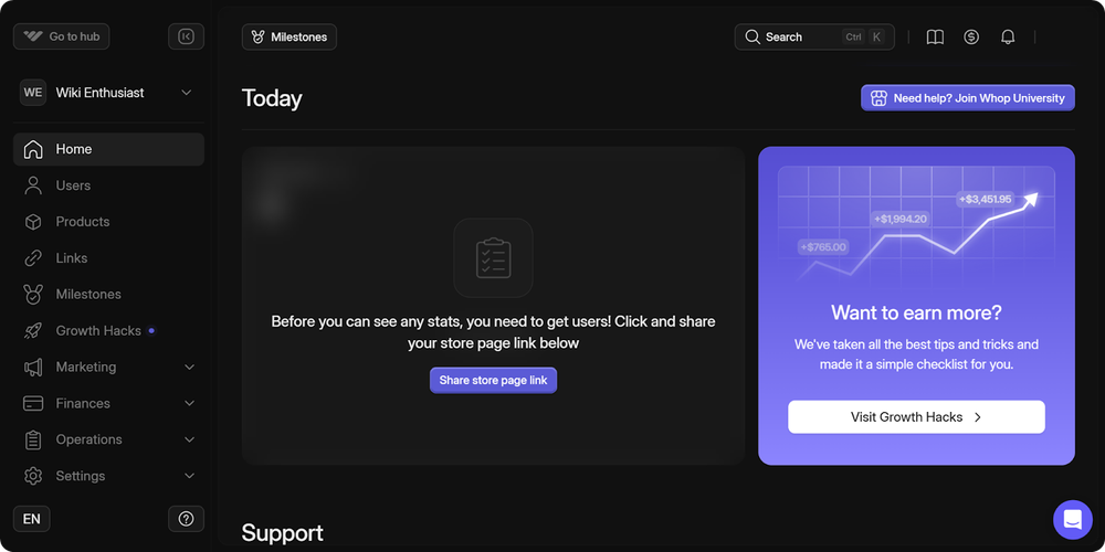 How to Create Your Own whop
