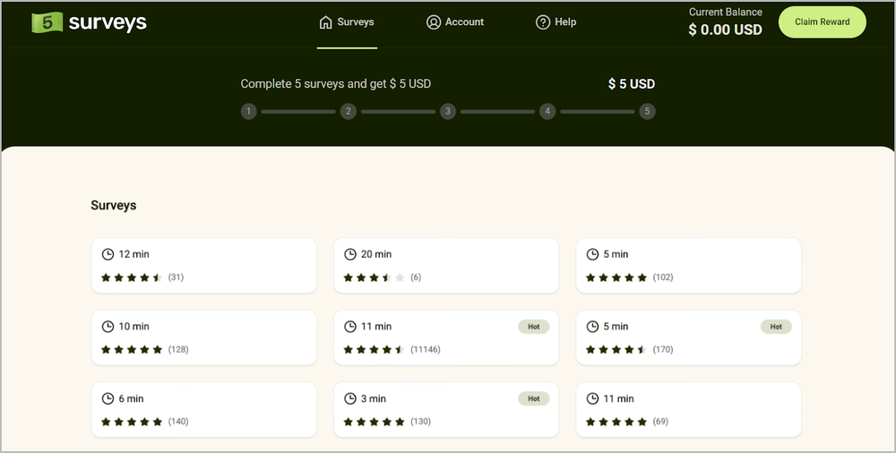 Five Surveys review: $5 a survey, is it worth it?