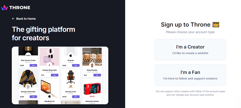 Throne Creator Wishlist Platform: How Does it Work and is it Worth ...