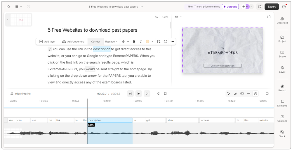 Descript review: AI audio & video editing revolutionized