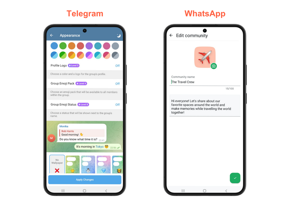 Telegram vs WhatsApp: Which is better for managing your community?