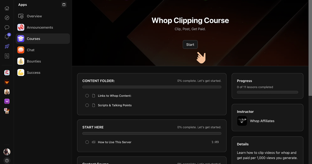 Whop Clips: Get paid to create and repurpose Whop's content
