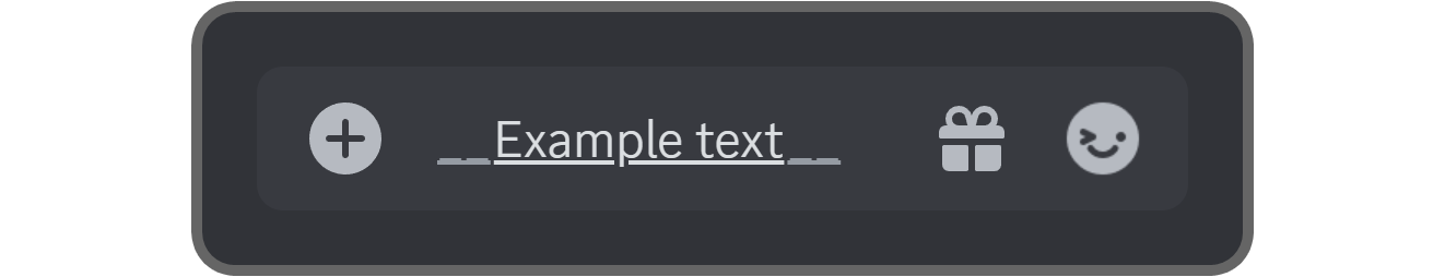 How to underline in Discord