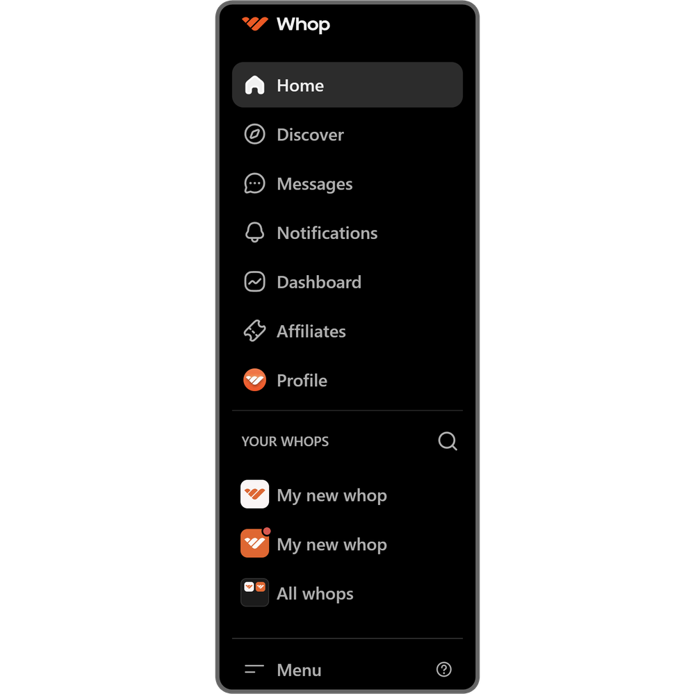How to create your own whop