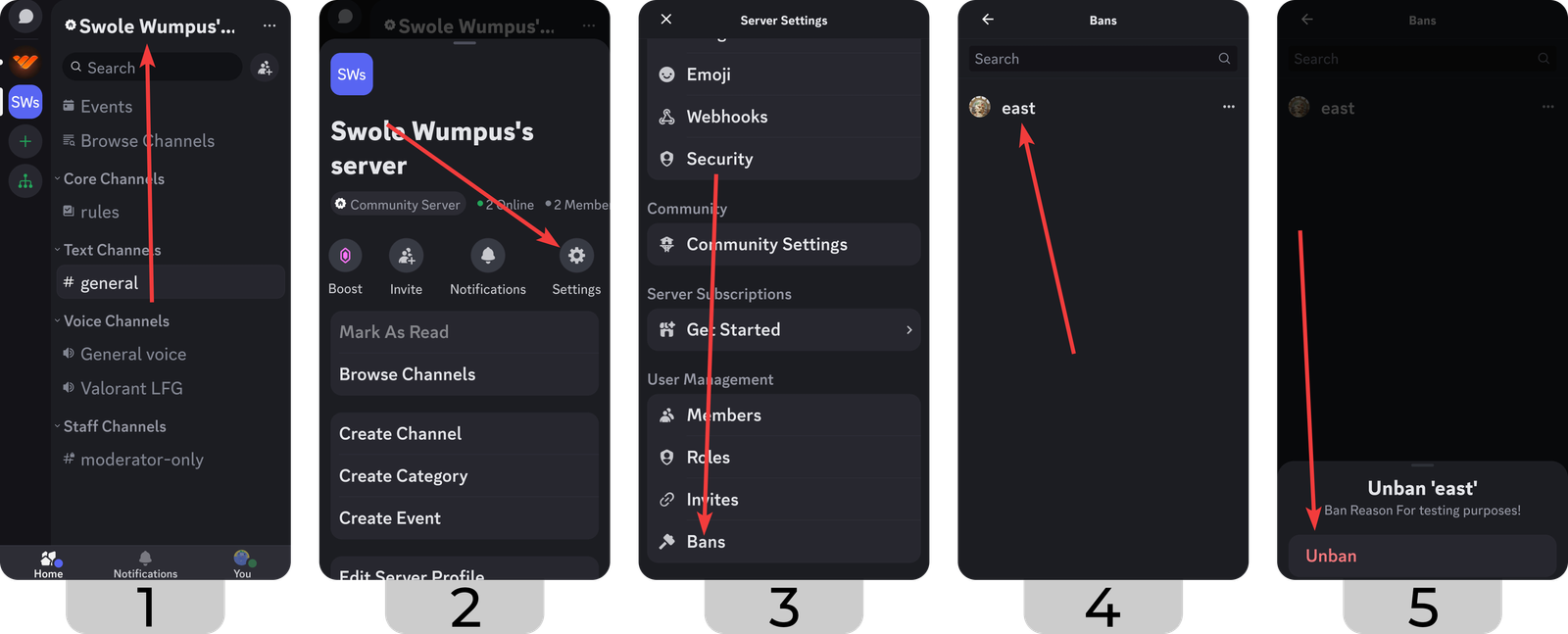 How to Unban Someone on Discord