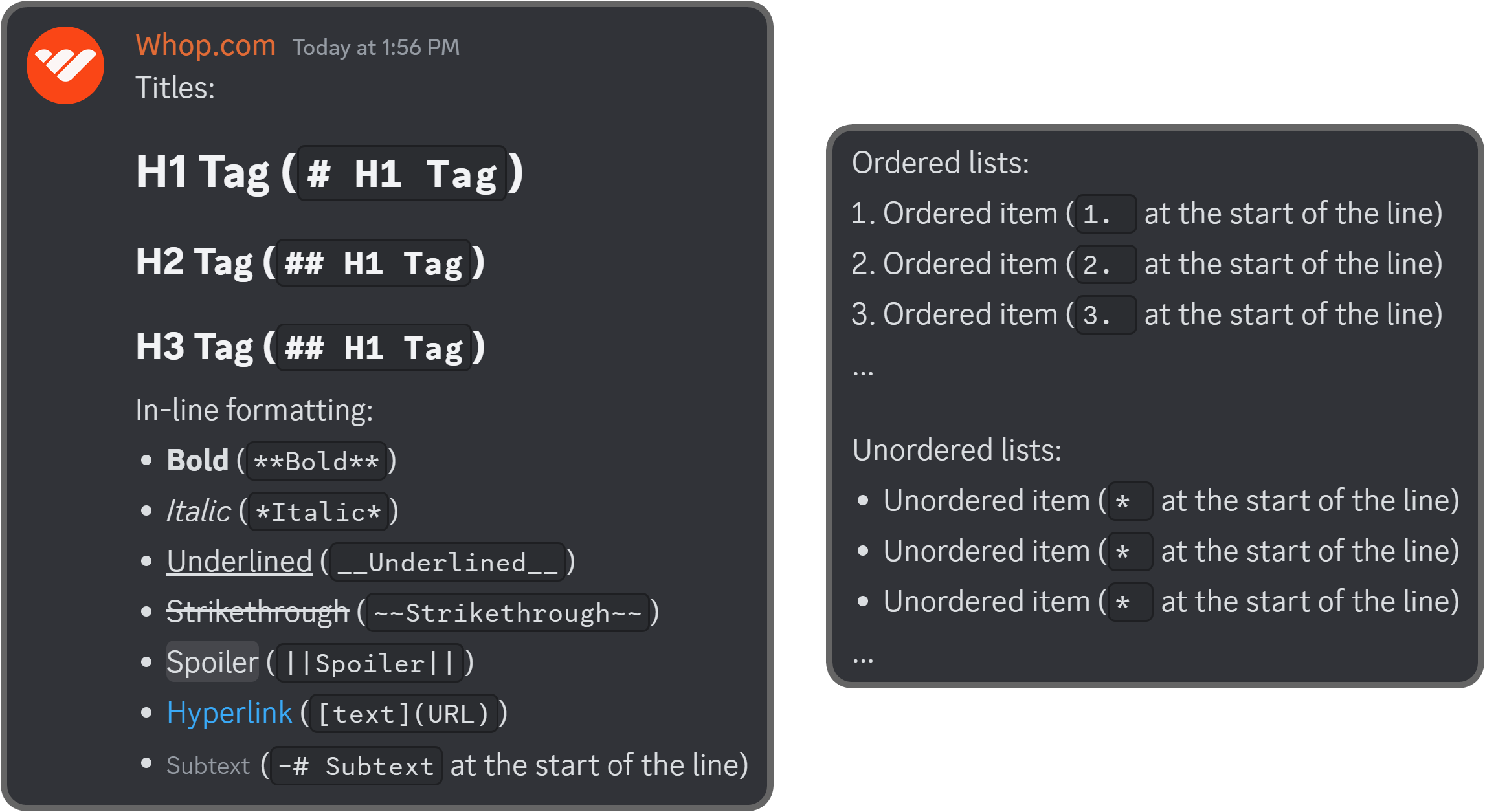 How to make hyperlinks in Discord