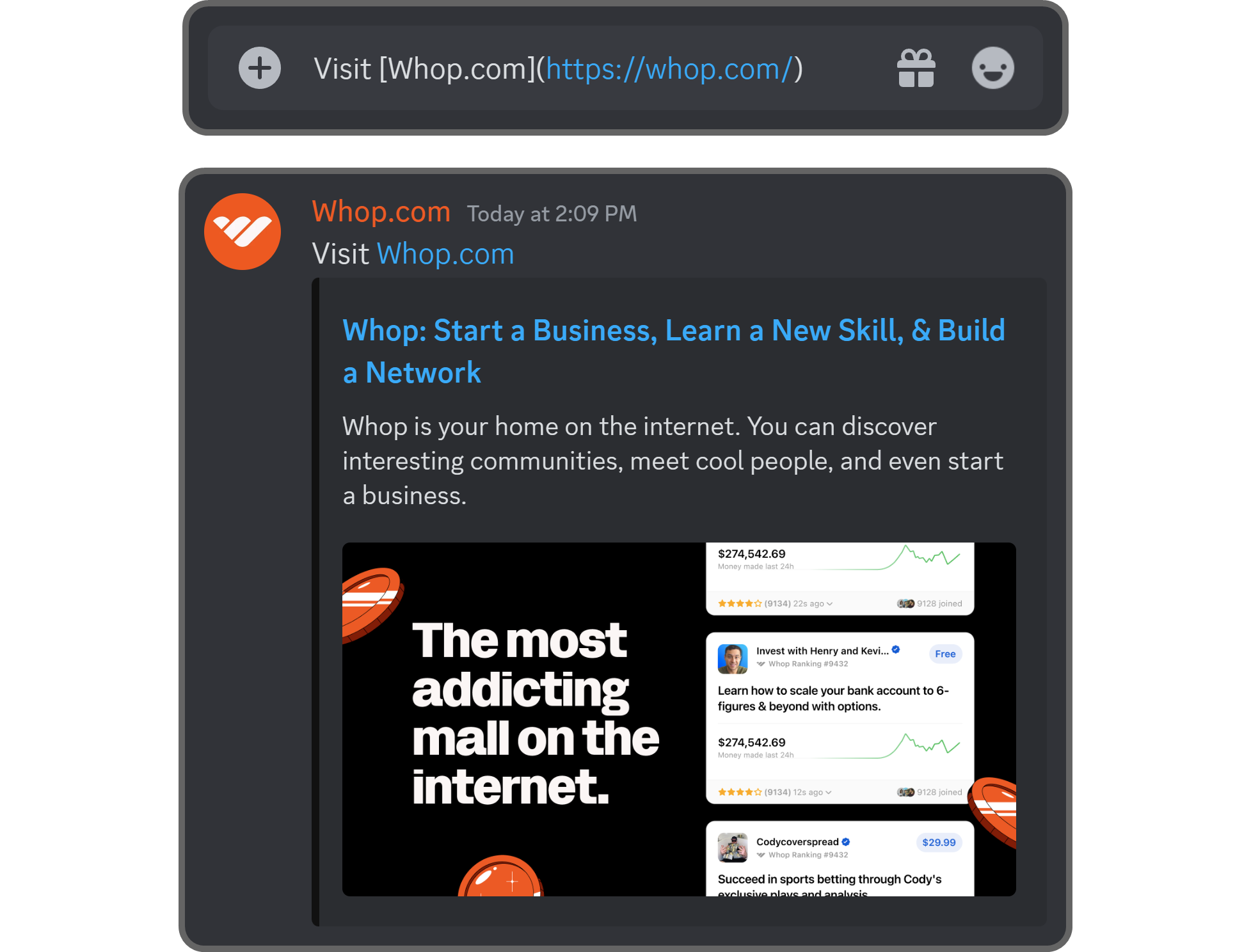 How to make hyperlinks in Discord