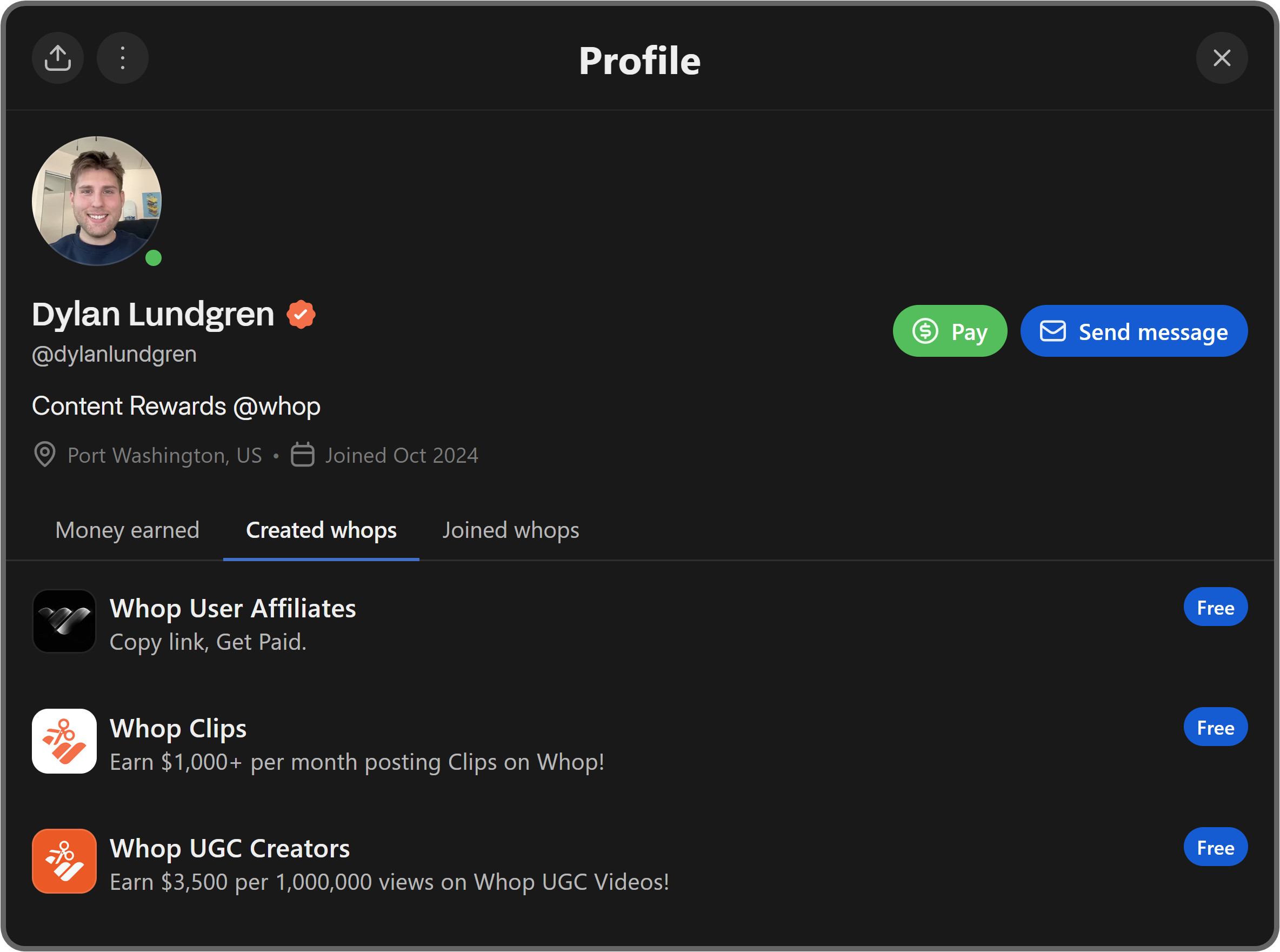Whop Clips: Get paid to create and repurpose Whop's content