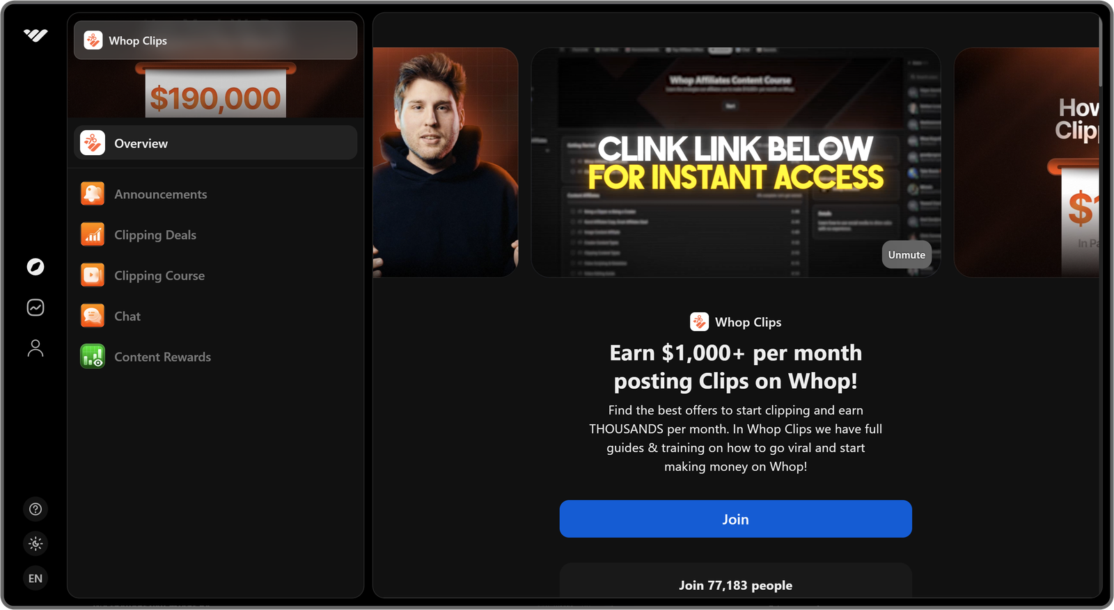Whop Clips: Get paid to create and repurpose Whop's content
