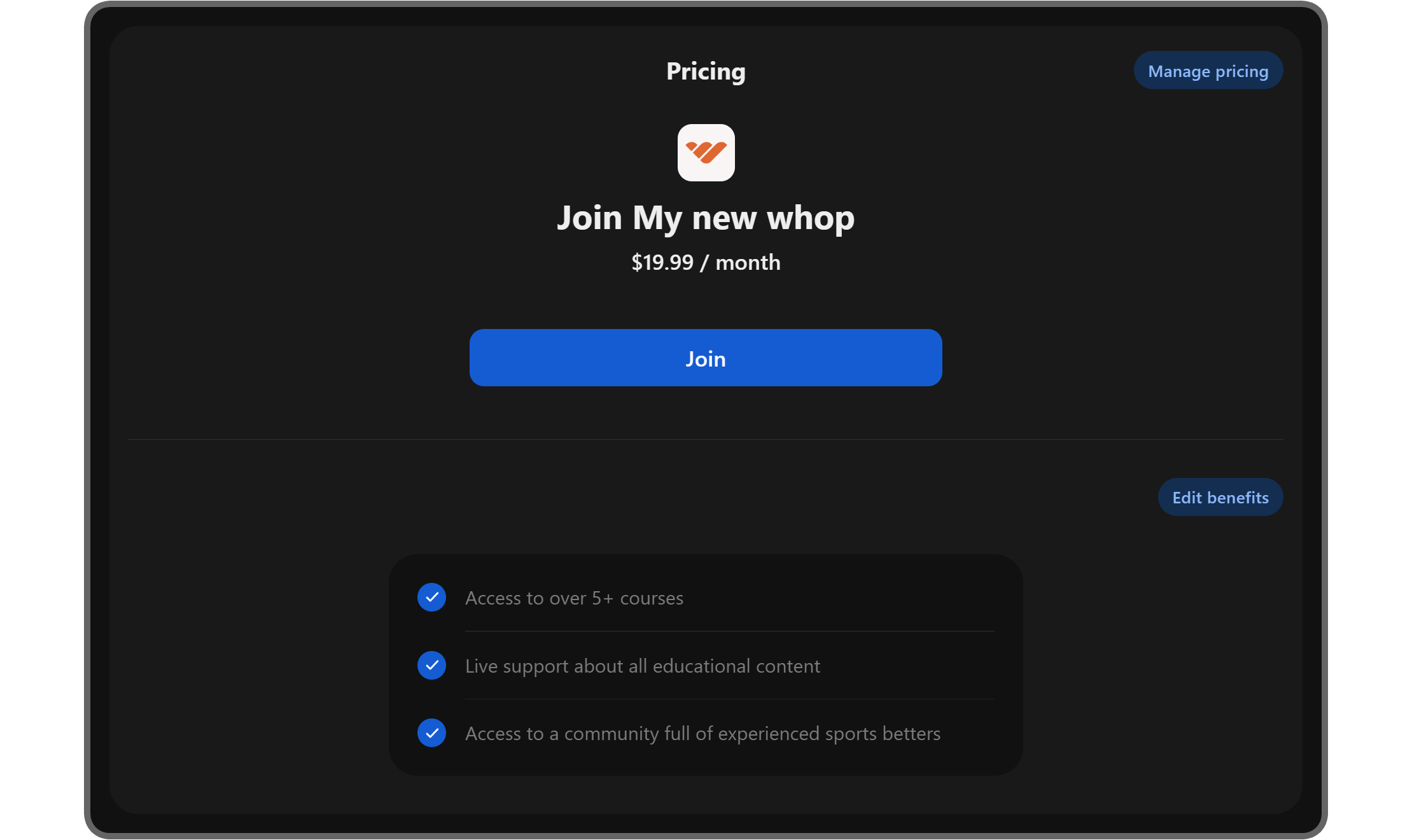 How to set up your whop store page: Creating the perfect online store