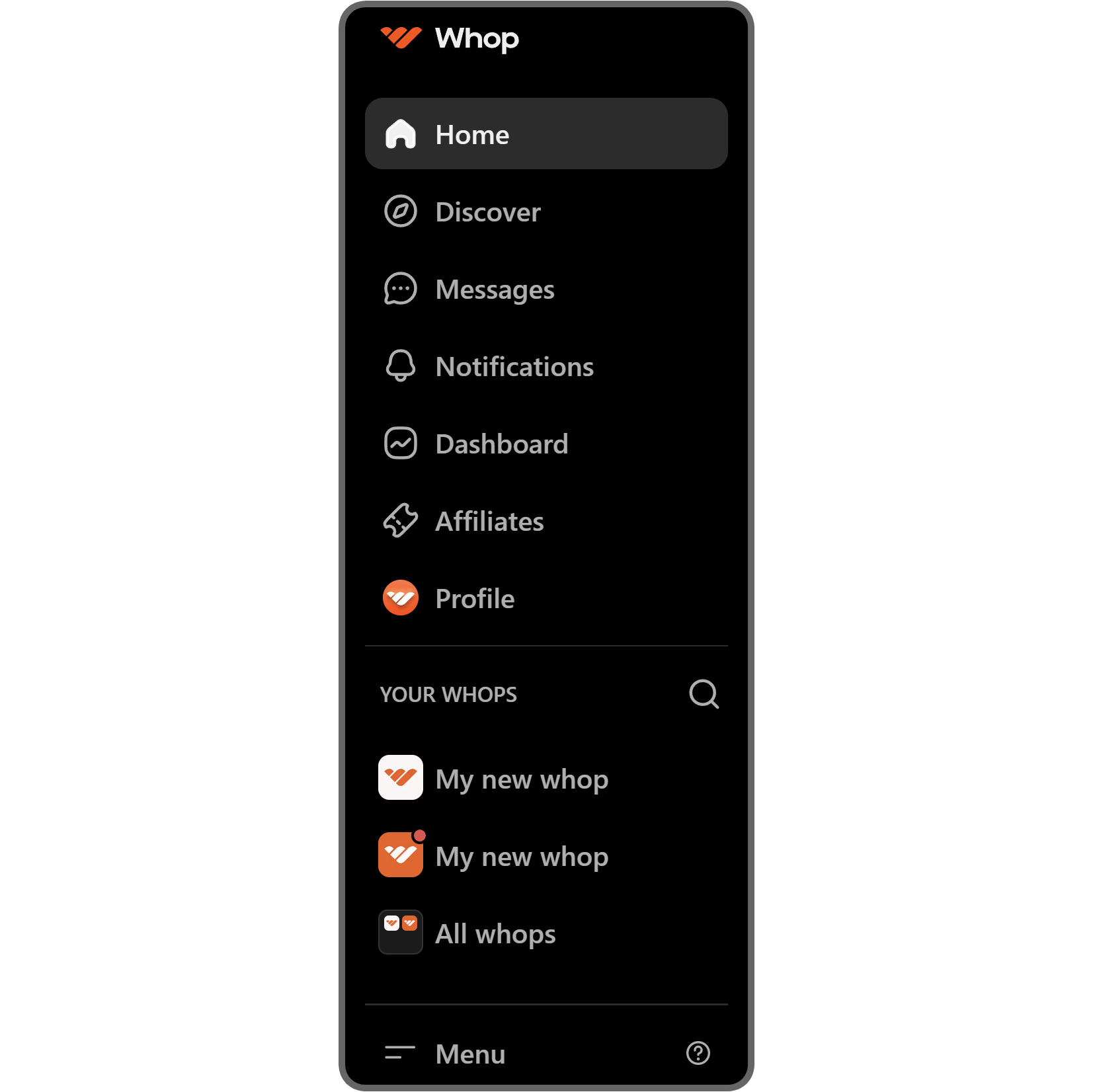 How to create your own whop