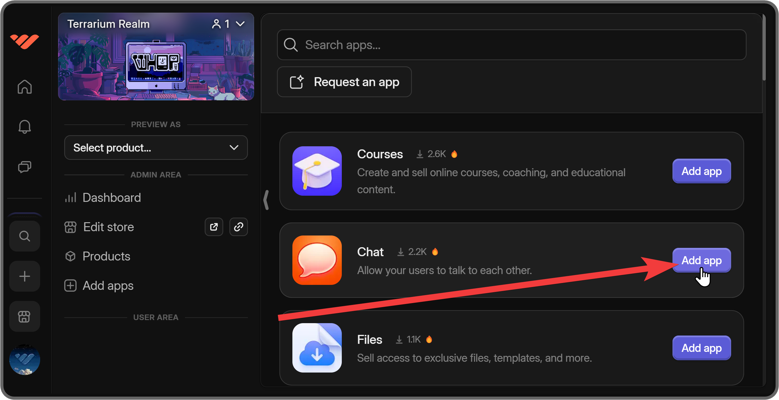 How to Add Apps to a whop