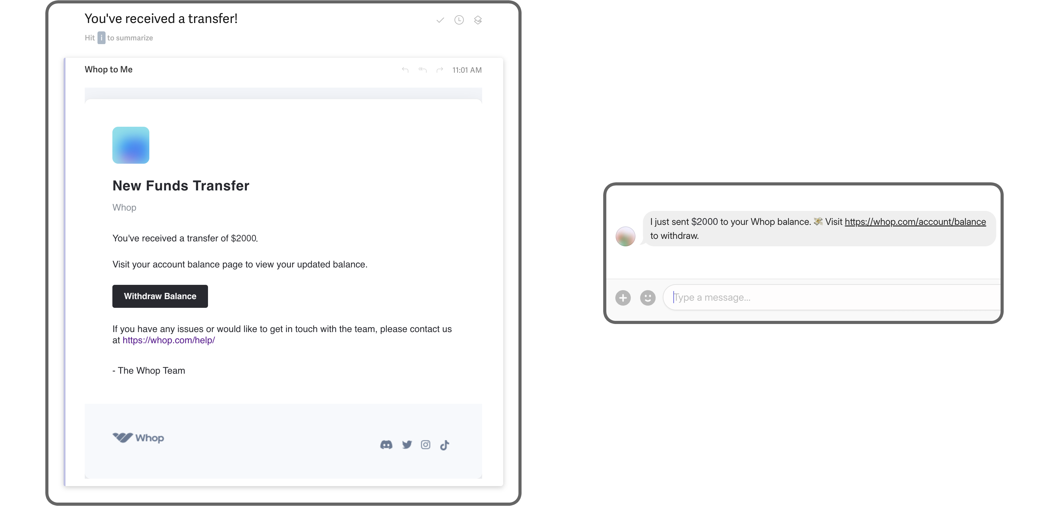 Pay your team through Whop
