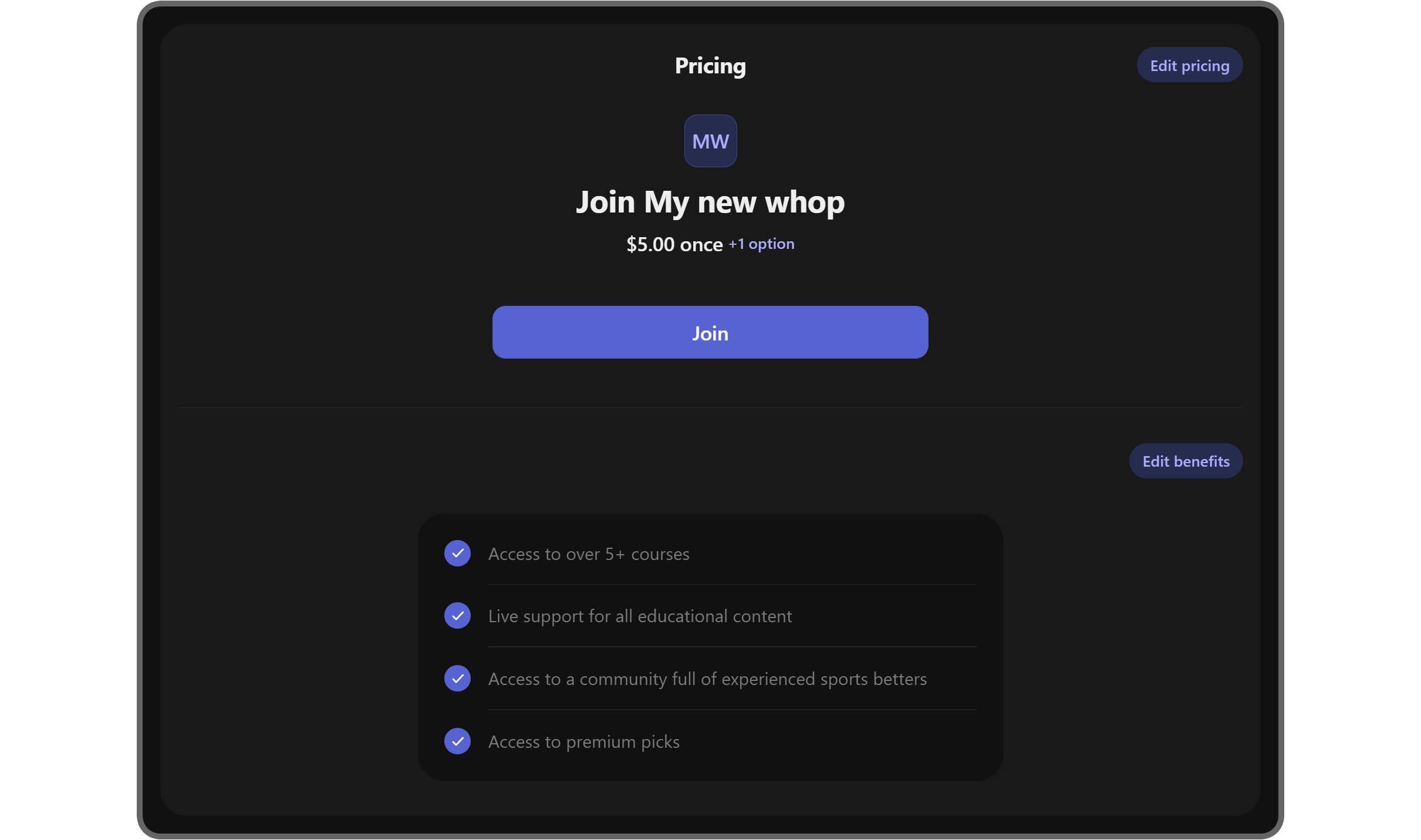 How to set up your whop store page: Creating the perfect online store