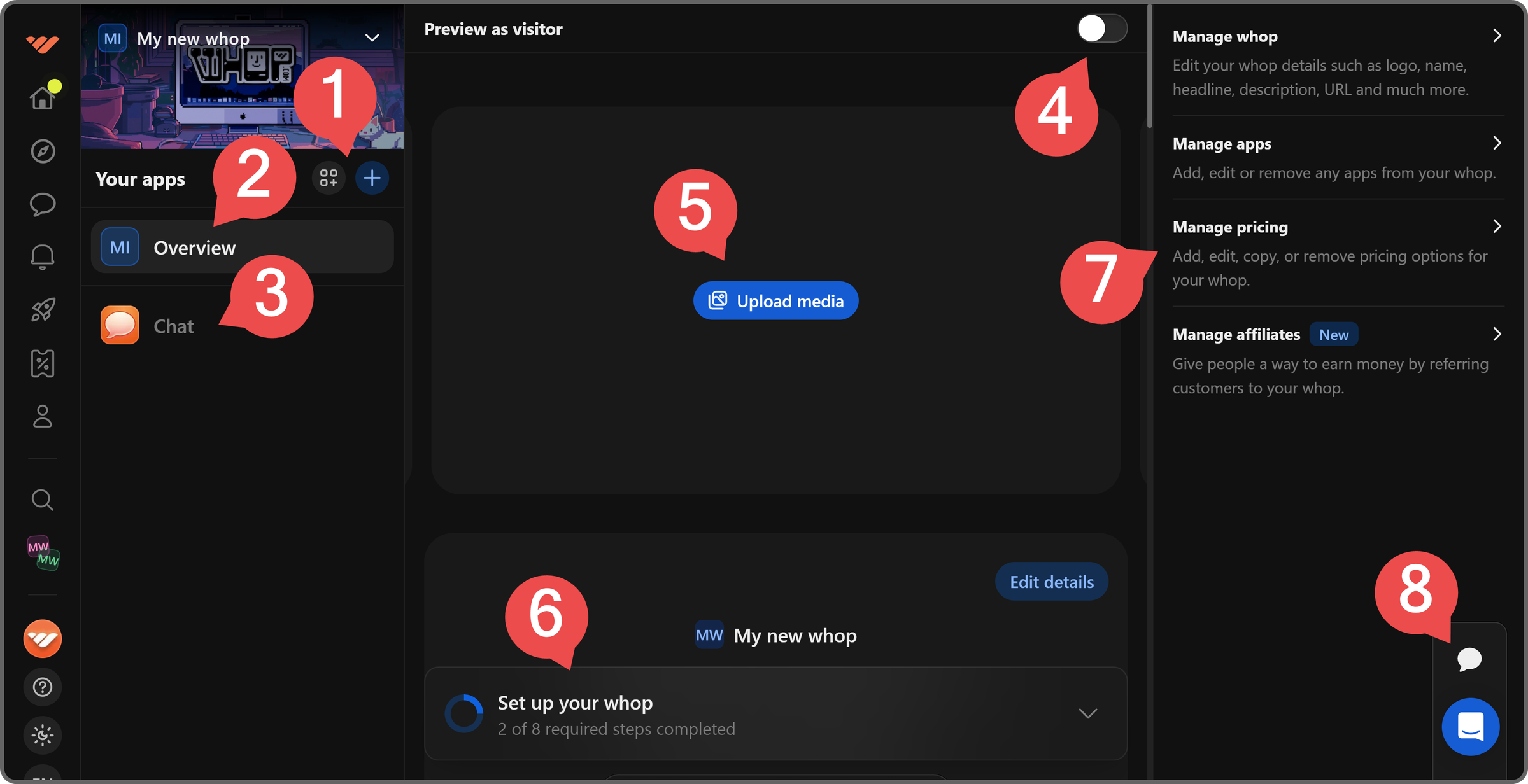 How to create your own whop