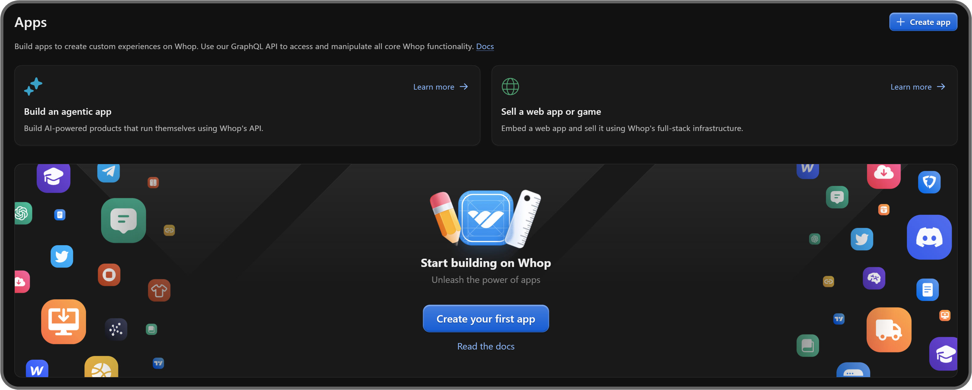 How to add apps to a whop