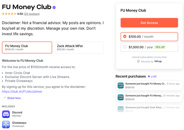 FU Money Club Review