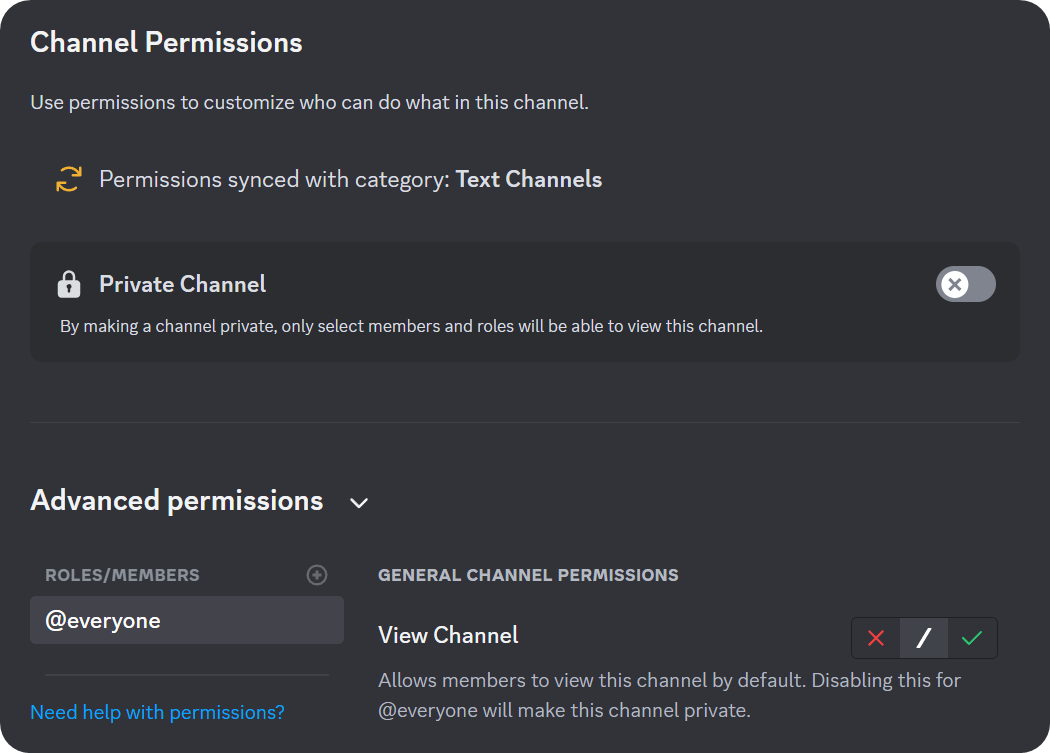 What are Discord Text Channels?