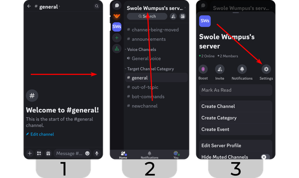 How to move Discord channels on mobile and desktop
