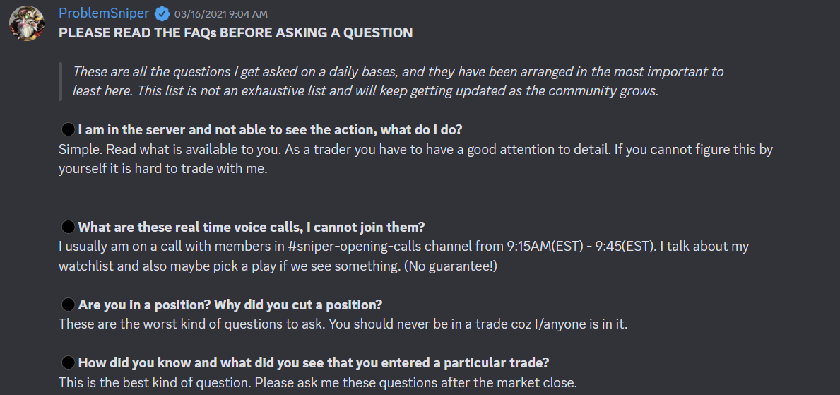 Sniper Trades Review