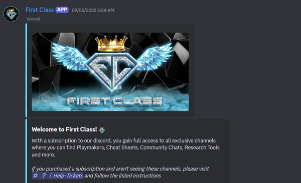 First Class Review: Join a Premium Sports Betting Discord