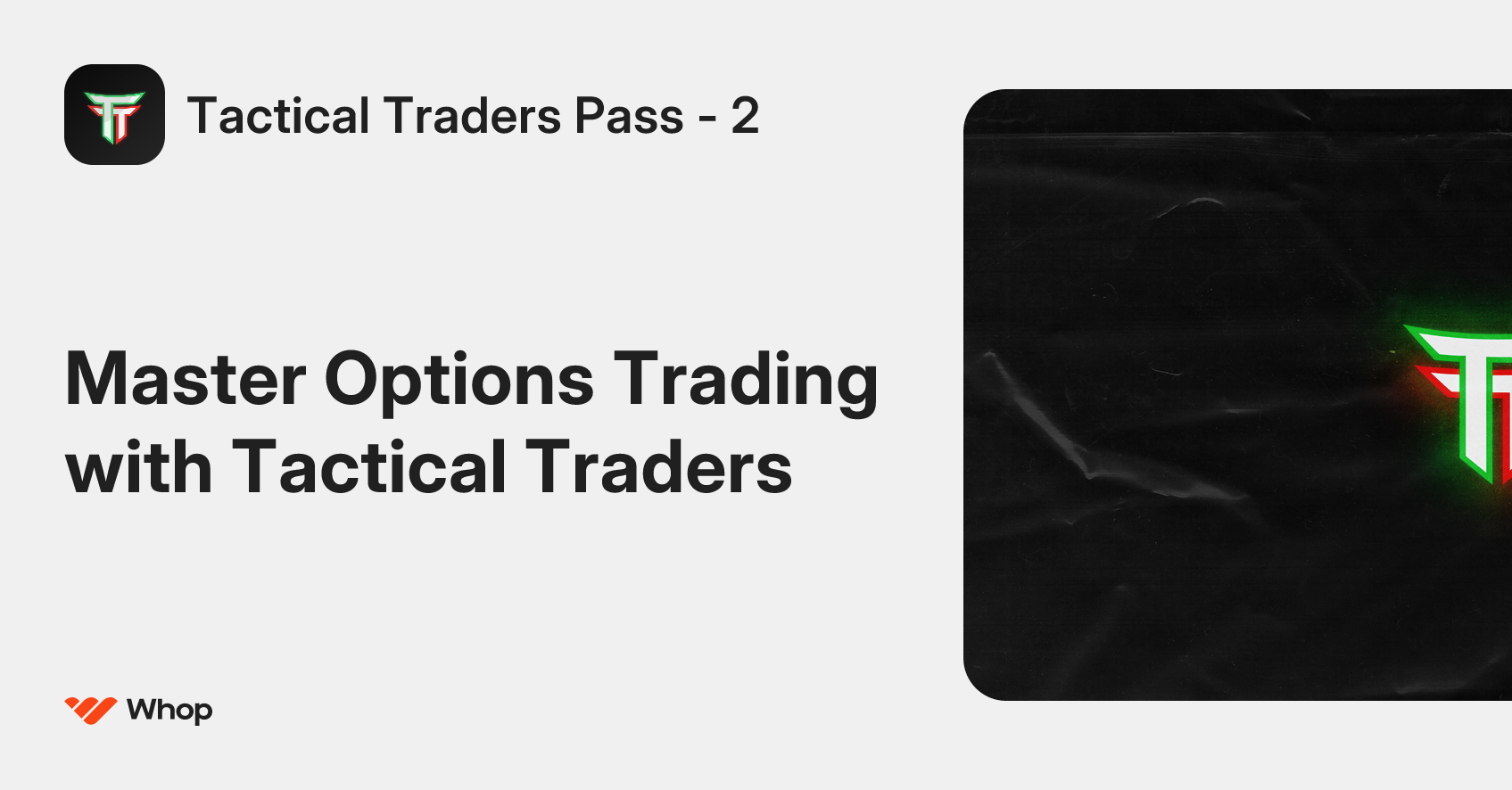 Tactical Traders Pass - 2 | Whop