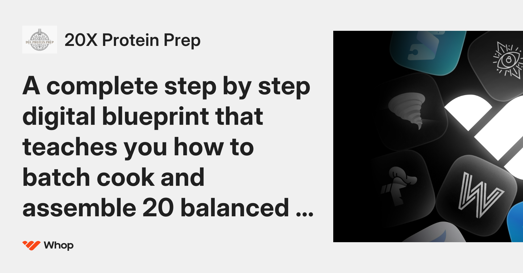 20X Protein Prep | Whop