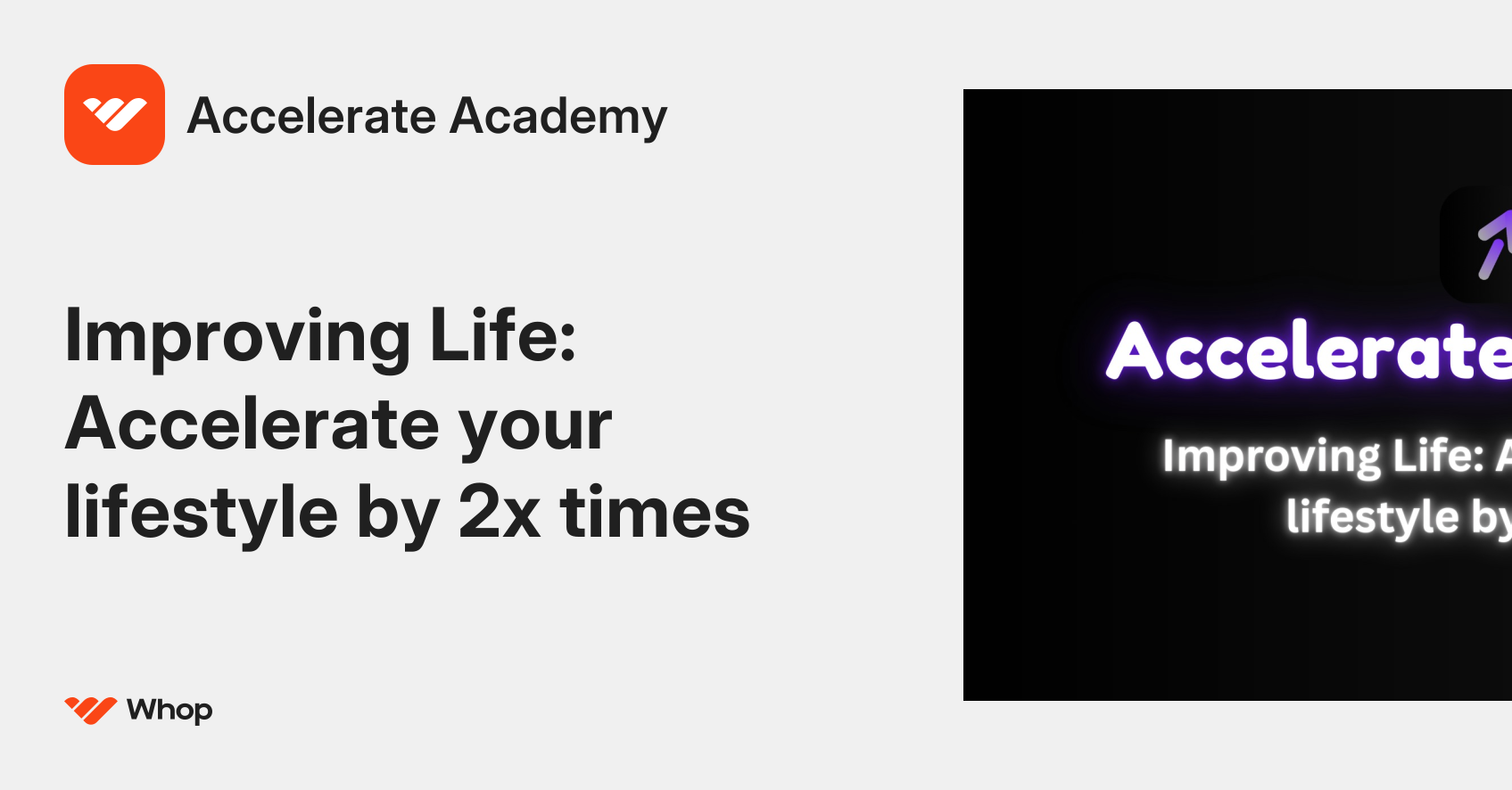 Accelerate Academy | Whop