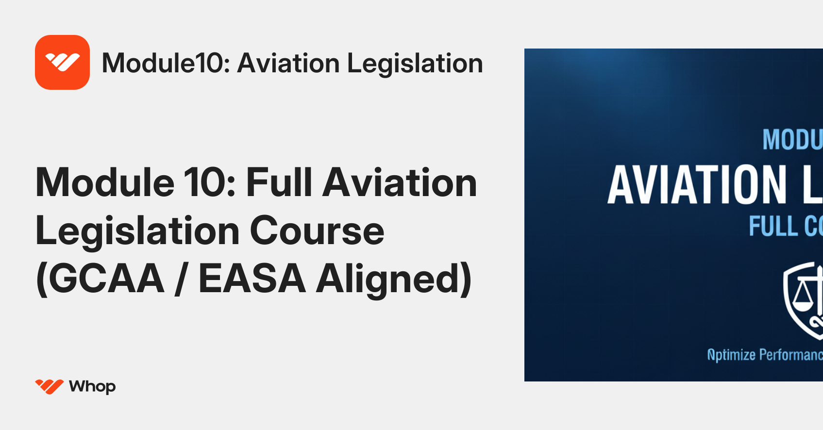 Module10: Aviation Legislation | Whop