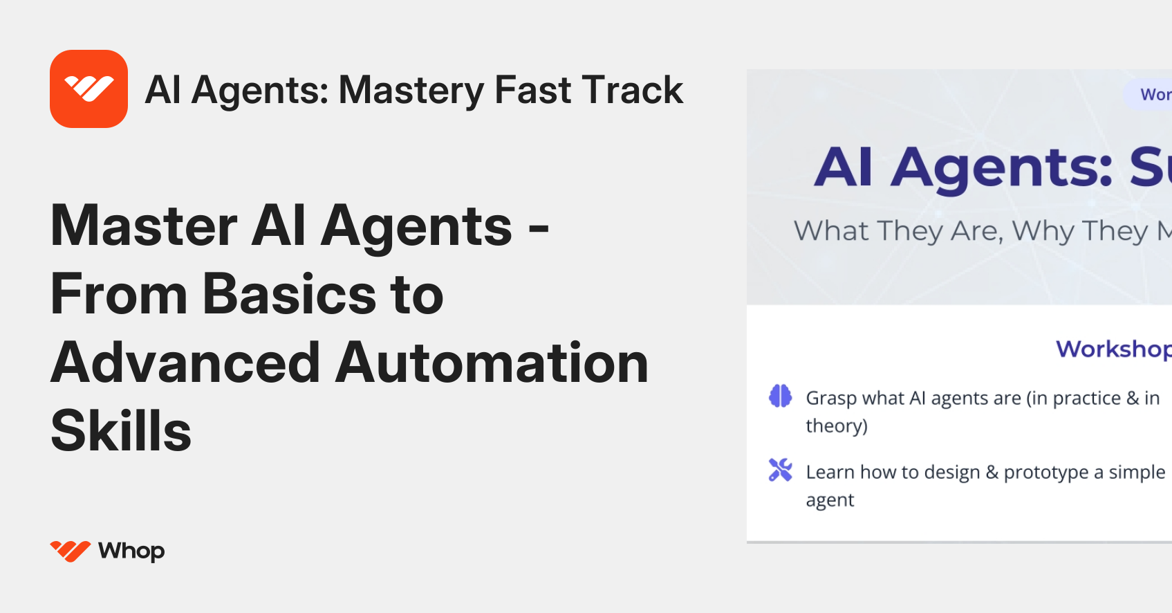 AI Agents: Mastery Fast Track | Whop