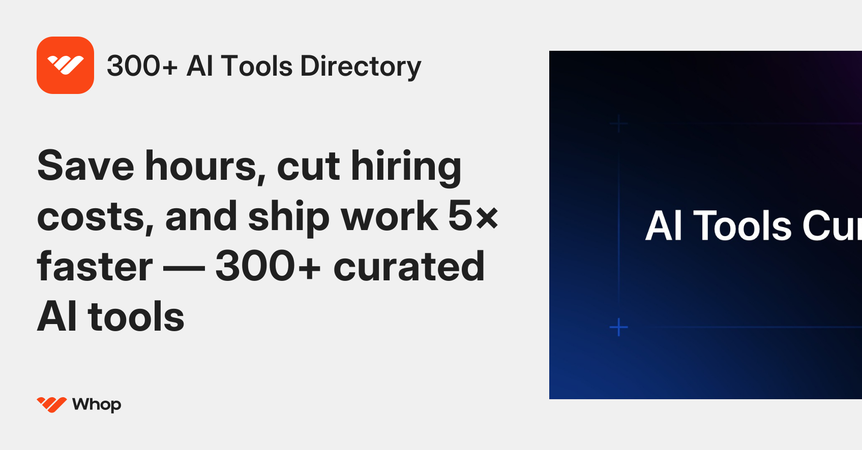 300+ AI Tools Directory | Whop
