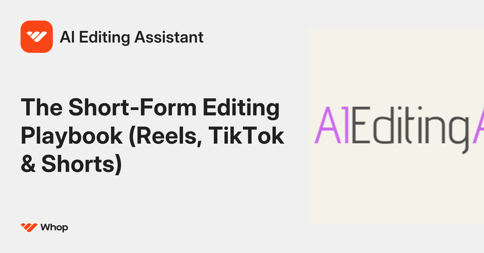 AI Editing Assistant