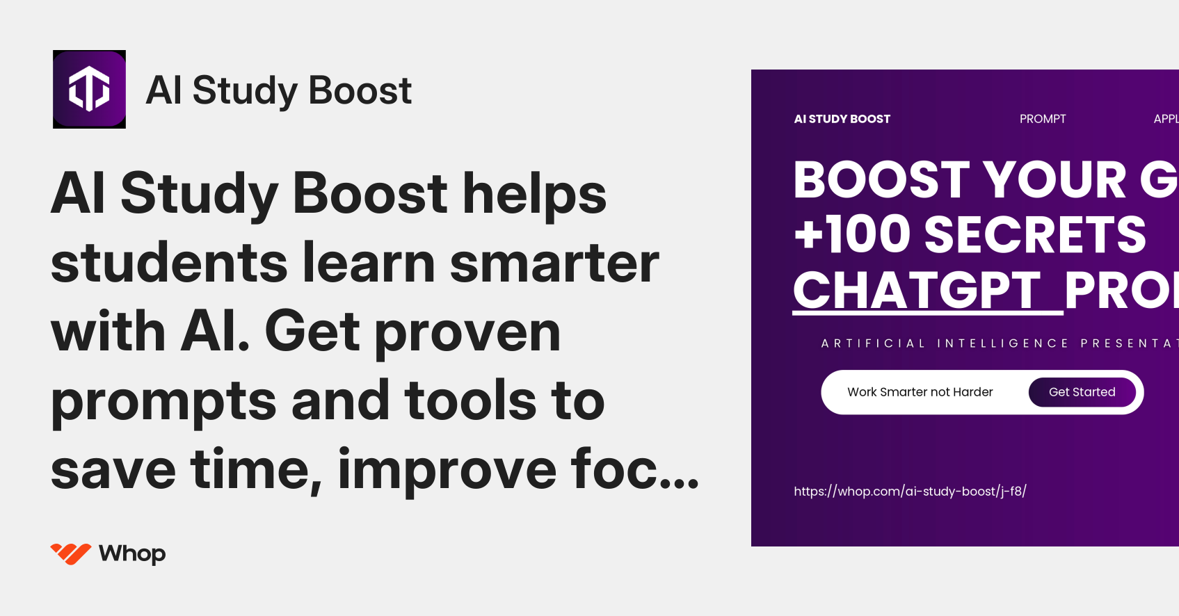 AI Study Boost | Whop