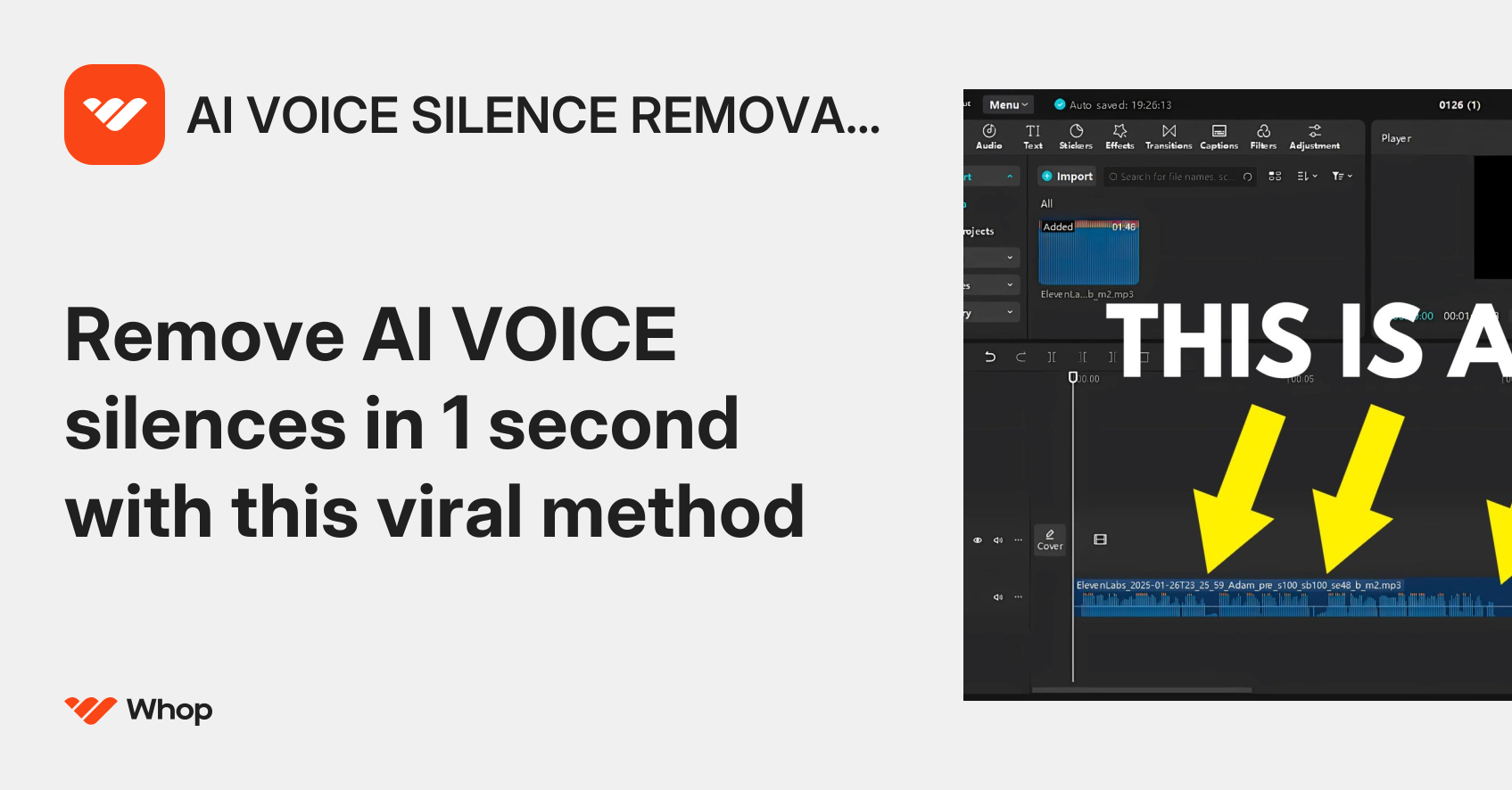 AI VOICE SILENCE REMOVAL TOOL
