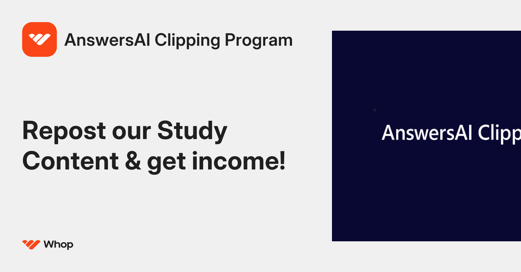 AnswersAI Clipping Program | Whop