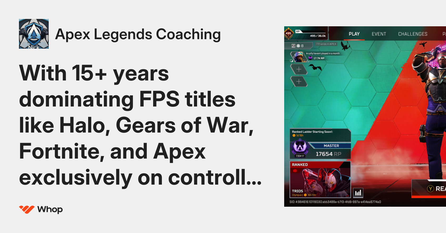 Apex Legends Coaching | Whop