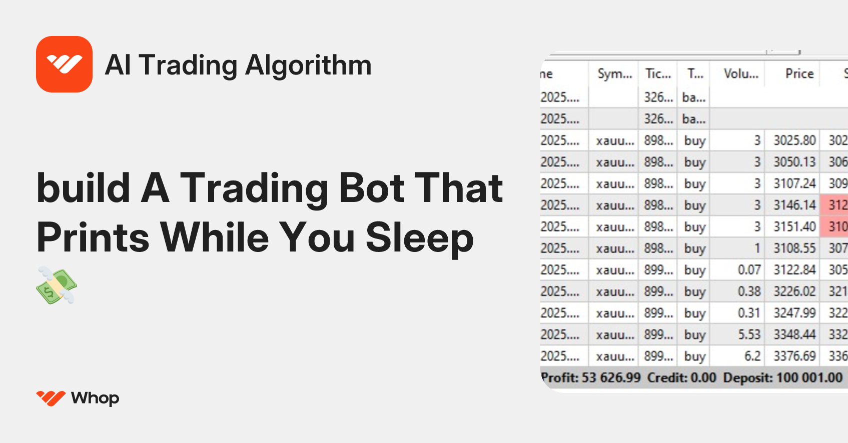 AI Trading Algorithm | Whop
