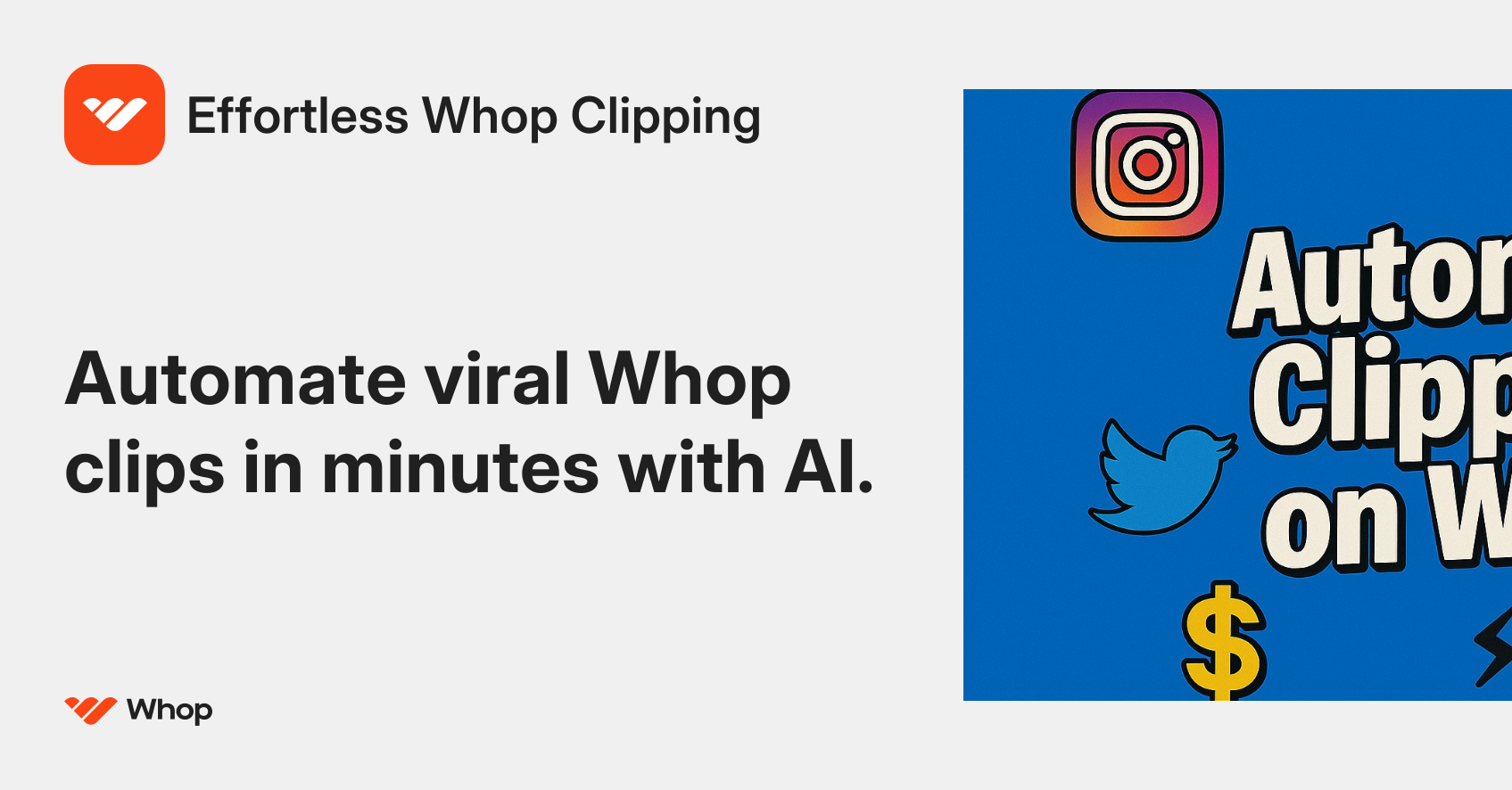 Effortless Whop Clipping | Whop