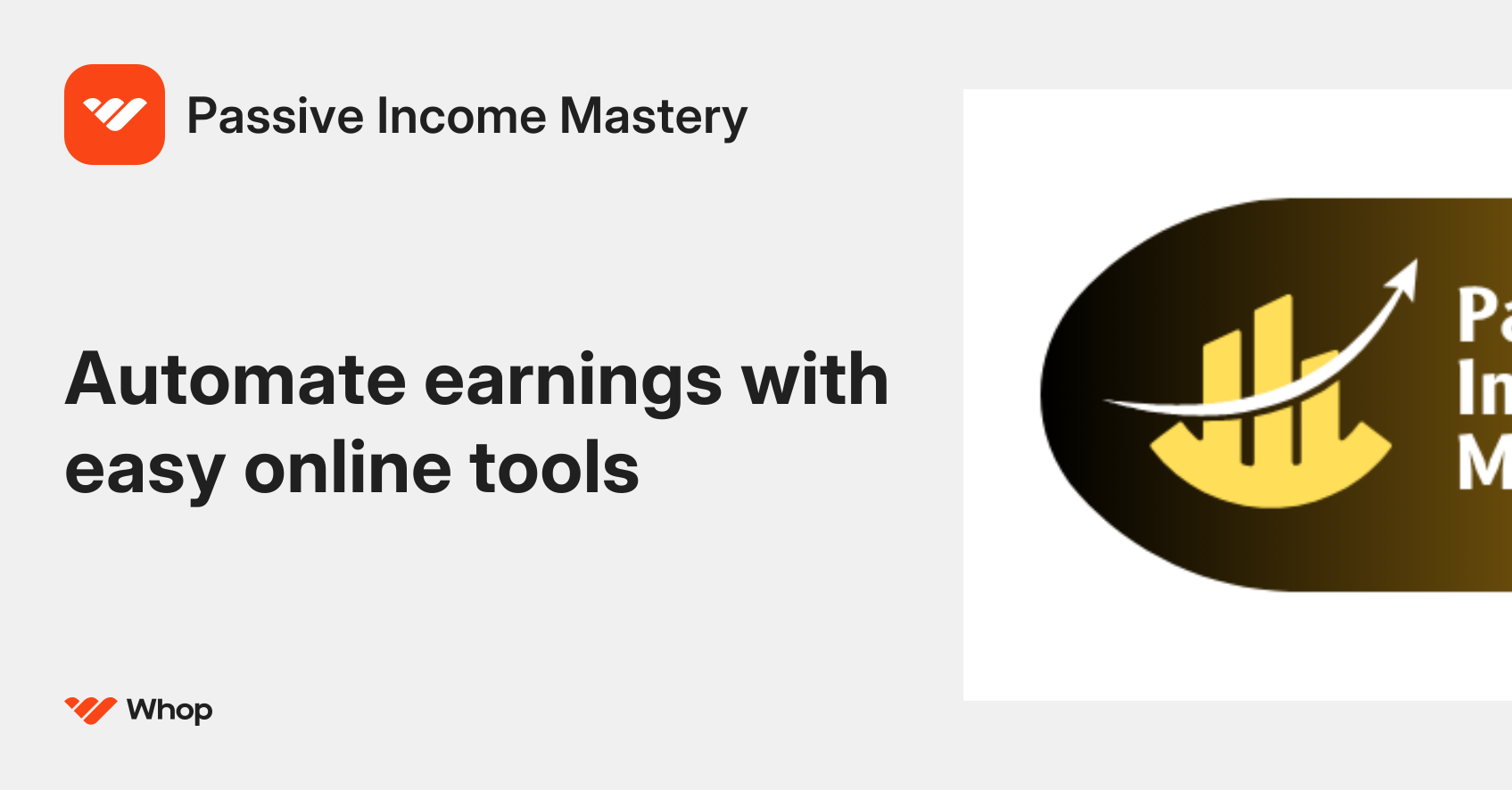Passive Income Mastery | Whop