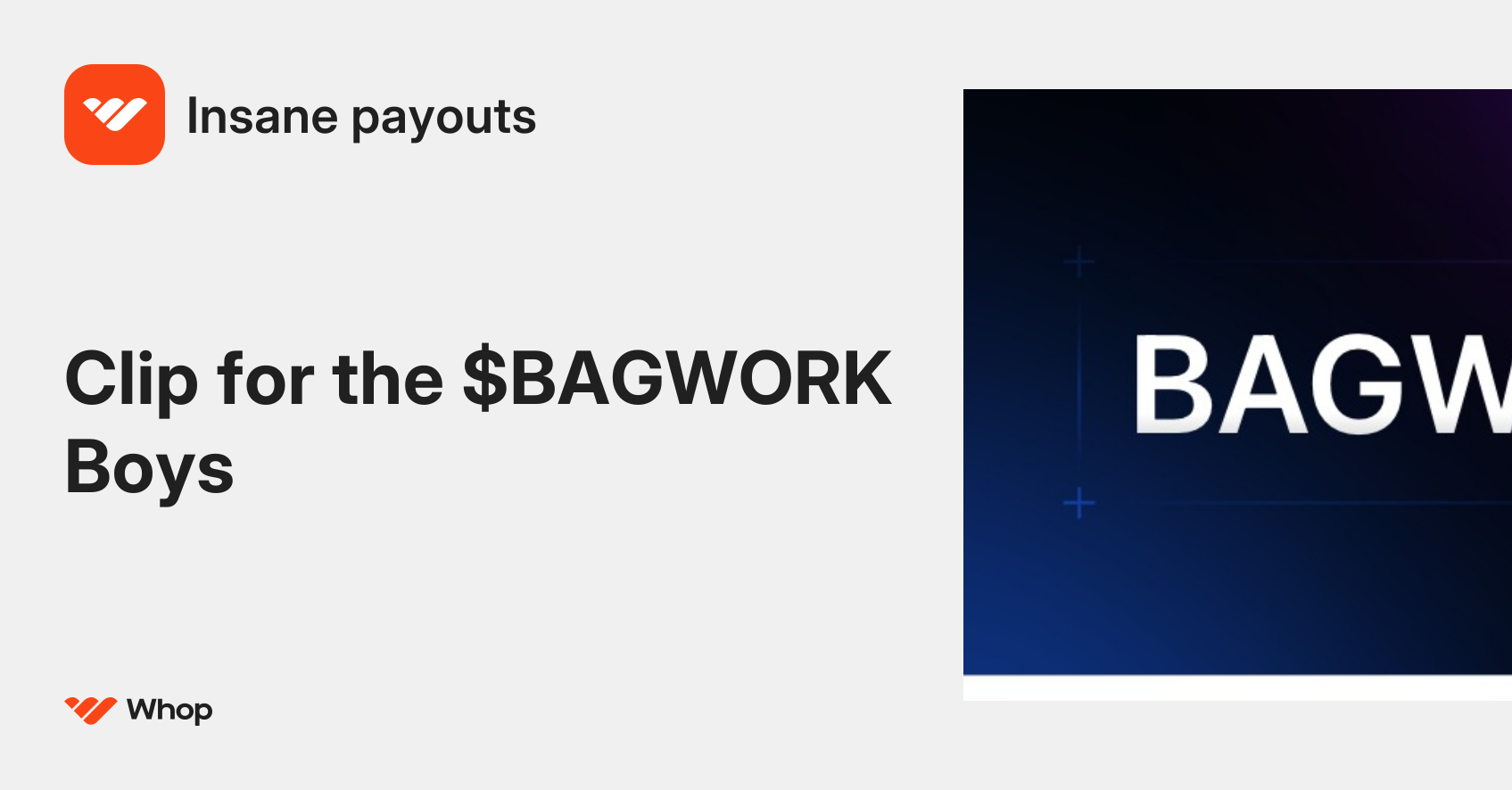 Insane payouts | Whop
