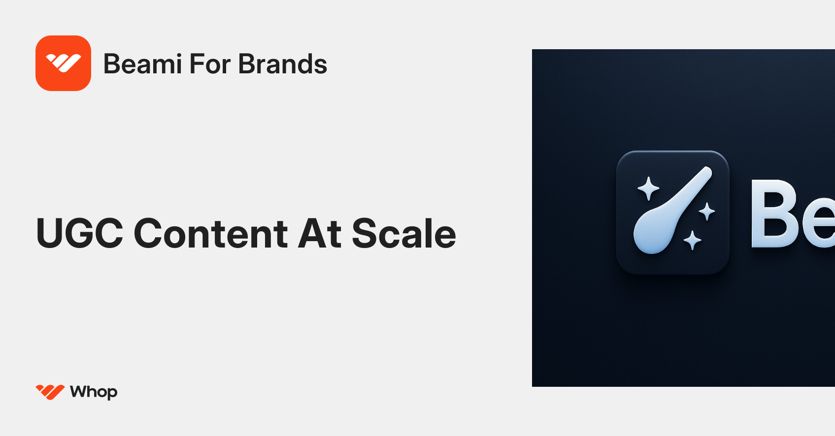 Beami For Brands | Whop